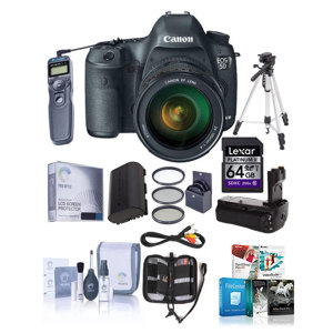 Canon EOS 5D Mark III DSLR with 24-105mm IS Lens and Premium Kit