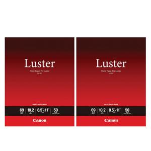 Canon 2 Pack LU-101 Pro Luster Photo Paper (8.5x11"), 50 Sheets 6211B004 2