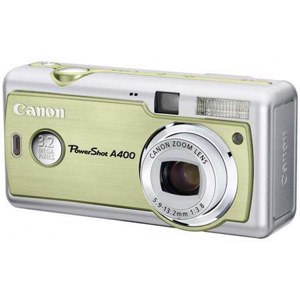 Canon Powershot A400 Digital Camera Kit, 3.2 Megapixel, 2.2x Optical ...
