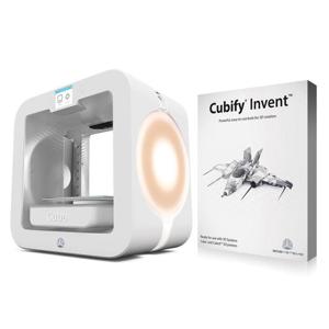 3D Systems Cube 3rd Gen Wireless 3D Printer White w/Cubify Invent ...