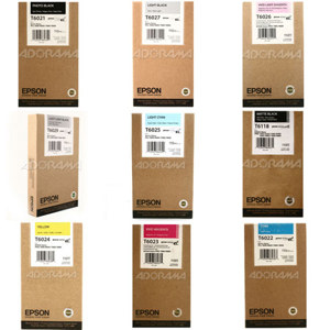 Epson Complete Ink Set for Stylus Pro 7880, 110ml Cartridge Set