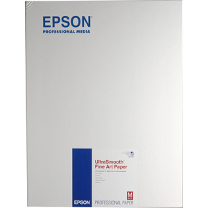 Epson Ultra Smooth Matte Fine Art Paper (17x22"), 25 Sheets S041897