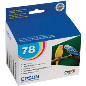 Epson T078920 Claria 5 Color Ink for R380, R260 / RX580 T078920-S