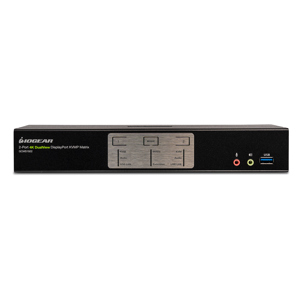 IOGEAR 2-Port 4K Dual View DisplayPort Matrix KVM Switch with USB ...