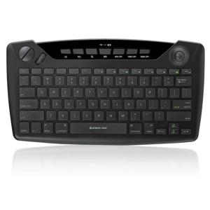 IOGEAR 2.4GHz Wireless Smart TV Keyboard with Trackball, Silver/Black