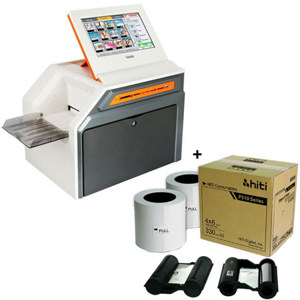 HiTi P510K Roll-Type 6" x 9" Dye-Sublimation Mini Photo Kiosk - ,Bundle ...