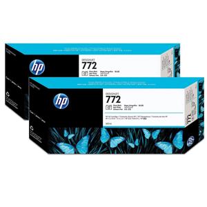 HP 2 Pack CN633A 772 300-ml Photo Black Ink Cartridge CN633A 2