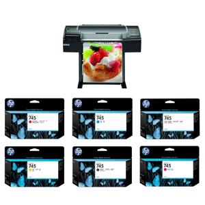 HP DesignJet Z2600 PostScript 24" Large-Format Inkjet Printer With Ink ...