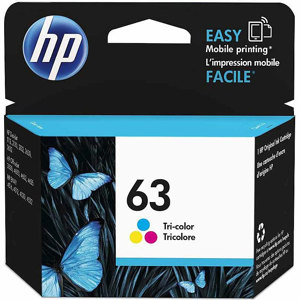 HP 63 Tri-Color Original Ink Cartridge, 165 Pages F6U61AN - Adorama
