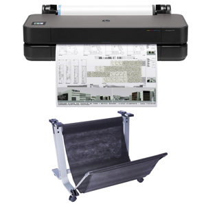 HP DesignJet T210 Large Format Printer, 24" Inkjet, Bundle w/T100/T500 ...