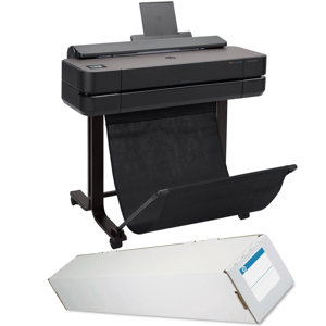 HP DesignJet T650 Large Format Printer, 24" Color Inkjet Plotter ...