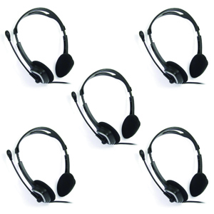 iMicro IM320 USB Headset with Microphone, 5-Pack SP-IM320 5 - Adorama