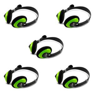 iMicro IM942 Multimedia Stereo Headset with Microphone, 5-Pack