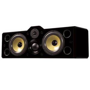 Induction Dynamics C1.8 3-Way Center Channel Speaker, Black Gloss