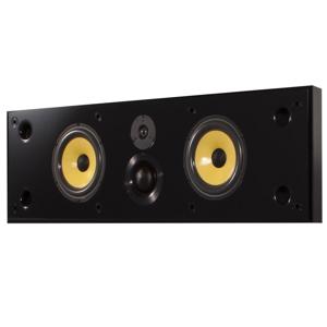Induction Dynamics C1.8W 3-Way On-Wall Center Channel Speaker, Black Gloss