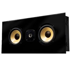 Induction Dynamics C2.IW 2-Way Center Channel In-Wall Speaker, Black Gloss