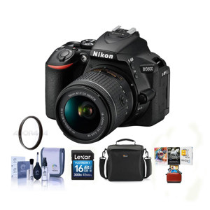 Nikon D5600 DSLR Camera with AF-P DX NIKKOR 18-55mm Lens Black W/Free ...