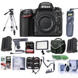 Nikon D750 FX-Format Digital SLR Body Only Camera with Pro Accessory Kit