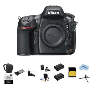 Nikon D800 Digital SLR Camera Body, Bundle w/Adorama VIP, 32GB Card & MORE