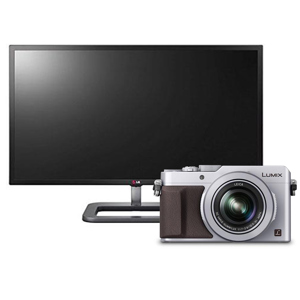 Panasonic Lumix DMC-LX100 Digital Camera, Silver W/LG 31" Cinema 4K IPS ...