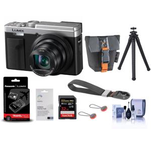 Panasonic Lumix DC-ZS80 Digital Camera, Silver, Kit With Accessories