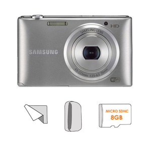 Samsung ST150F Smart Digital Camera, Silver - with Accessory Bundle EC ...