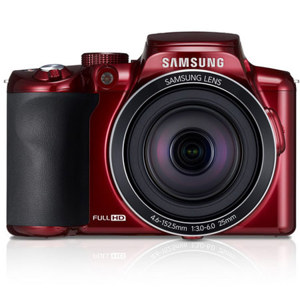 Samsung WB2100 Digital Camera, Red
