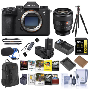 Sony Alpha a9 III Mirrorless Camera w/FE 50mm f/1.4 GM Lens, w/Accessories Kit ILCE-9M3 AK