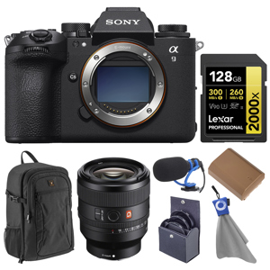 Sony Alpha a9 III Mirrorless Camera with FE 50mm f/1.4 GM Lens, w/Essentials Kit ILCE-9M3 E