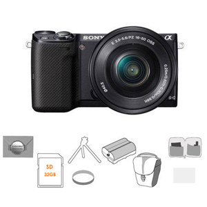 Sony Alpha NEX-5T Mirrorless Digital Camera Body, E mount, 16.1MP, with ...