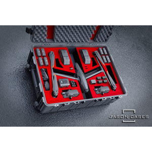 Jason Cases Waterproof Wheeled Hard Case w/Foam for DJI Inspire 3 Drone ...