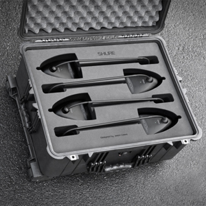 Jason Cases Waterproof Wheeled Hard Case with Foam for Shure MX418 4 ...