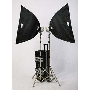 JTL HL-2000 Soft Box Kit #922001 w/2 Superlights, Bulbs, Stands ...