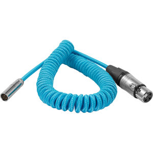 Kondor Blue Coiled Mini-XLR to XLR Cable for Canon C70 & BMPCC 4K/6K ...