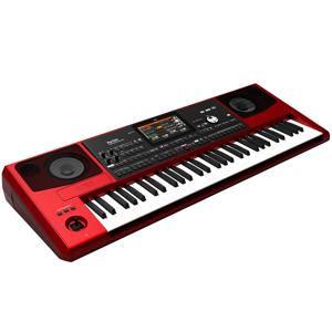 Korg Pa700 61-Key Professional Arranger with Touchscreen and Speakers, Red
