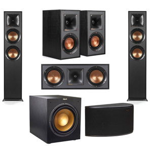 Klipsch 2 Pack R-625FA Dolby Atmos Floor standing Speaker With Speaker ...