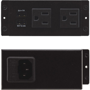 Kramer Electronics TS-2UC/US TBUS 2 Socket Module, 2 US Power Sockets ...