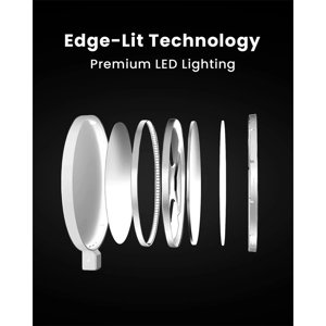 Lume Cube Edge Light 2.0 Bi-Color LED Desk Lamp with Electronic Base ...