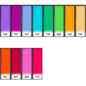 Lee Filters DJ Lighting Filter Pack 2, 10x10", 12 Total Sheets PACK ...