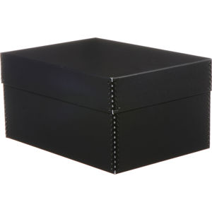 Lineco Photo Storage Box, Holds 1000 3x5" or 4x6" Photos, Black