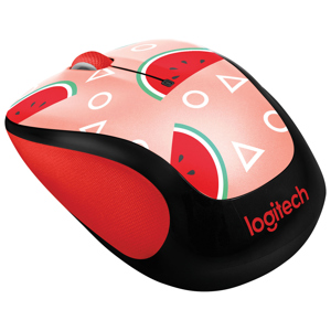 Logitech Party Collection M325c Wireless Optical Mouse, Watermelon