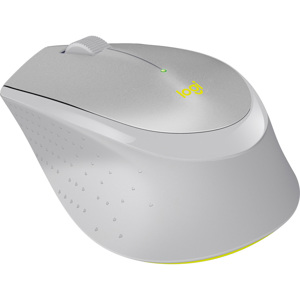 Logitech M330 Silent Plus Wireless Mouse, Gray/Yellow 910-004908