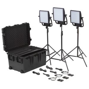 Litepanels Astra 6X 105W Bi-Color LED 3-Light Traveler Kit with 3x V ...
