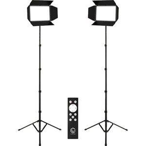 Lume Cube Studio Panel LED 2-Light Kit with Barndoors and Stand LC ...