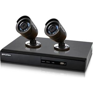 LaView LV-KDV1402B6BP 4 CH 960H DVR and 2x 600TVL Day/Night Cameras System