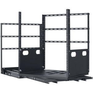 Lowell Manufacturing LPTR4-1219 12U Pull & Turn Rack, 4-Slides, 19 ...
