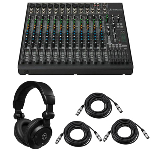 Mackie 1642VLZ4 16-Channel Compact Analog Mixer, with Headphones & 4x ...