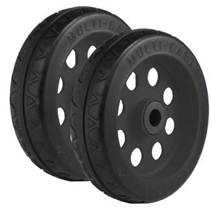 Rock N Roller Multi-Cart 8"x2" R-Trac Symmetrical Wheel, Black Hub, 2 ...