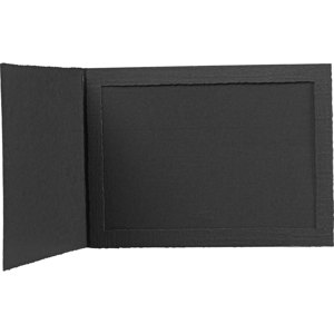 TAP 7x5" Senior Slip Photo Folder, 25 Pack, Ebony 103044R25 - Adorama