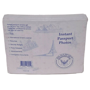 Adorama Passport Folder Frame for Two 2x2" Passport Photos, Gray, 100-Pack